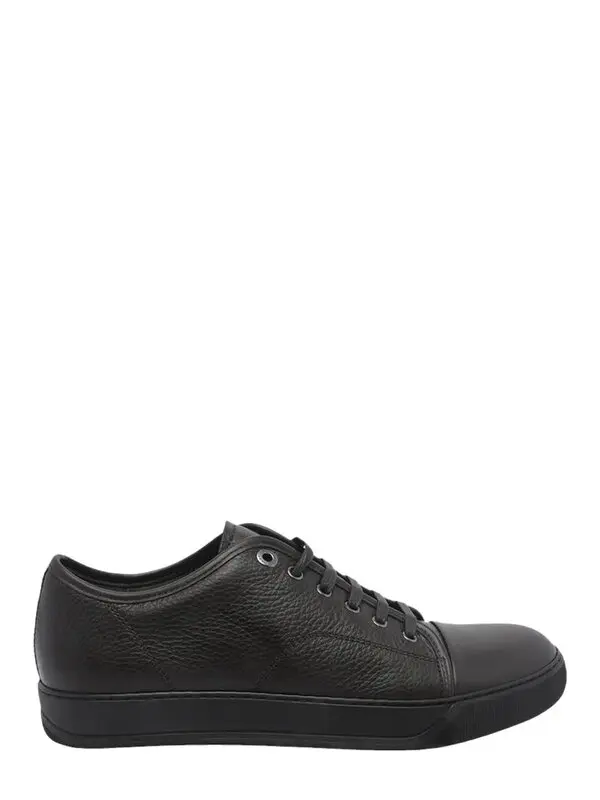 LANVIN Dbb1 Sneakers In Nappa And Grained Leather - Brown
