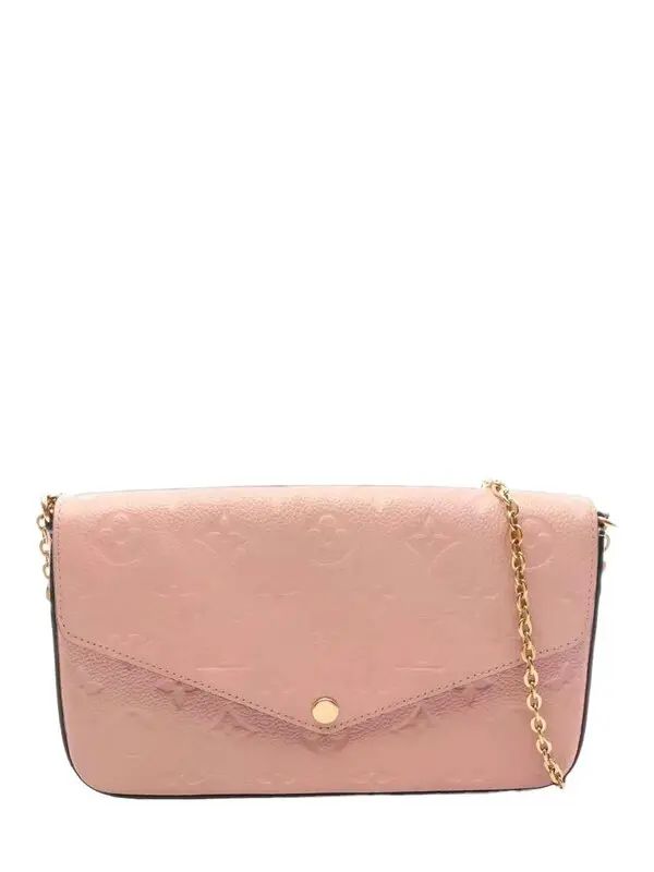 LOUIS VUITTON Monogram Empreinte Pochette Felicie Bag - Pink