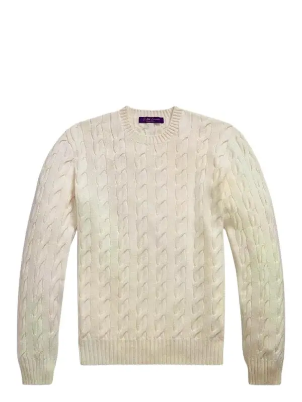 Ralph Lauren Purple Label Cashmere Cable-knit Sweater - Neutrals