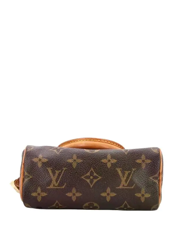 LOUIS VUITTON Speedy Mini Hl Handbag Monogram Canvas Satchel - Brown