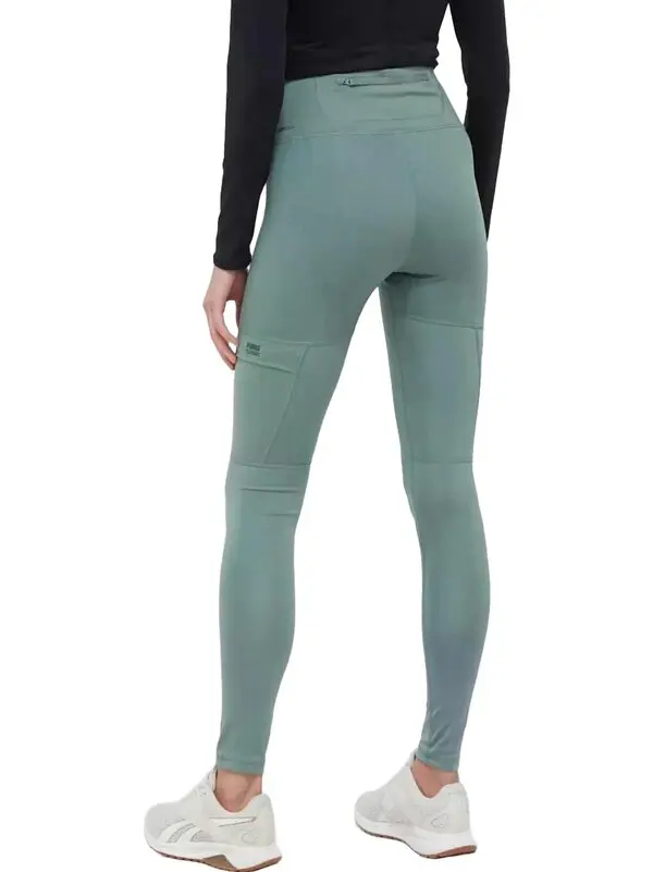 PUMA Paneled Logo Print Leggings - Green