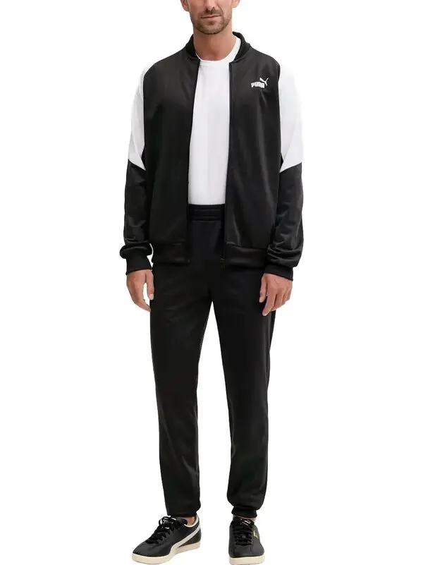 PUMA Logo-print Panelled Tracksuit - Black