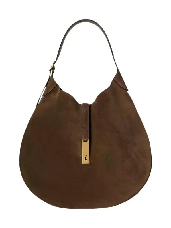 Polo Ralph Lauren Suede Shoulder Bag - Brown