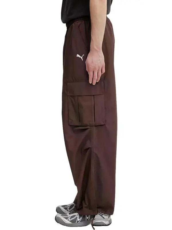 PUMA Future Archive Logo-embroidered Cargo Trousers - Brown