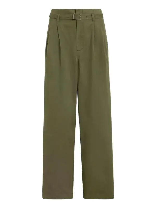 Polo Ralph Lauren Belted Pleated Trousers - Green