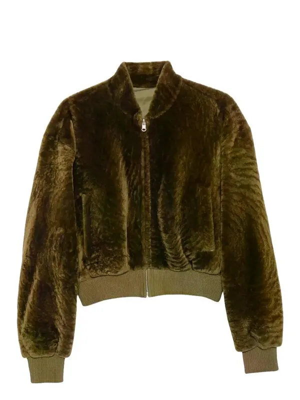 ARMA Shearling-trimmed Reversible Bomber Jacket - Black