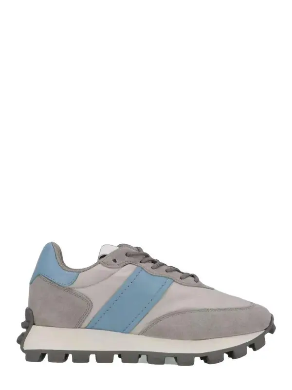 TOD'S Suede And Fabric Sneakers - Grey