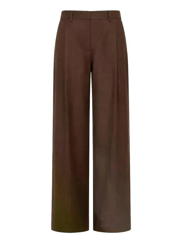 Paul Smith Pleated Wide-leg Trousers - Brown