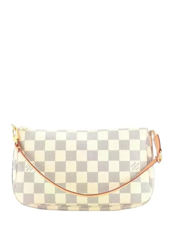 LOUIS VUITTON Pochette Accessoires Damier Clutch Bag - White