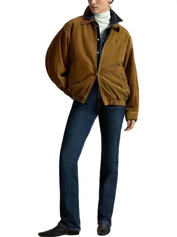 Polo Ralph Lauren Cotton Corduroy Relaxed Fit Zip-up Jacket - Brown