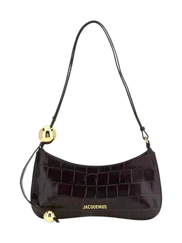 Jacquemus Le Bisou Perle Shoulder Bag - Brown