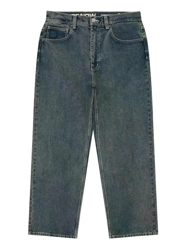 AAPE BY *A BATHING APE Logo Patch Jeans - Blue