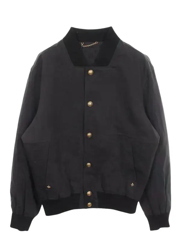 LOUIS VUITTON 2020s Monogram Bomber Jacket - Black