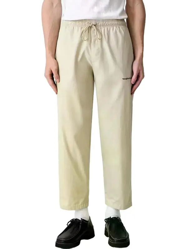 NEIGHBORHOOD Logo Embroidered Drawstring Trousers - Neutrals