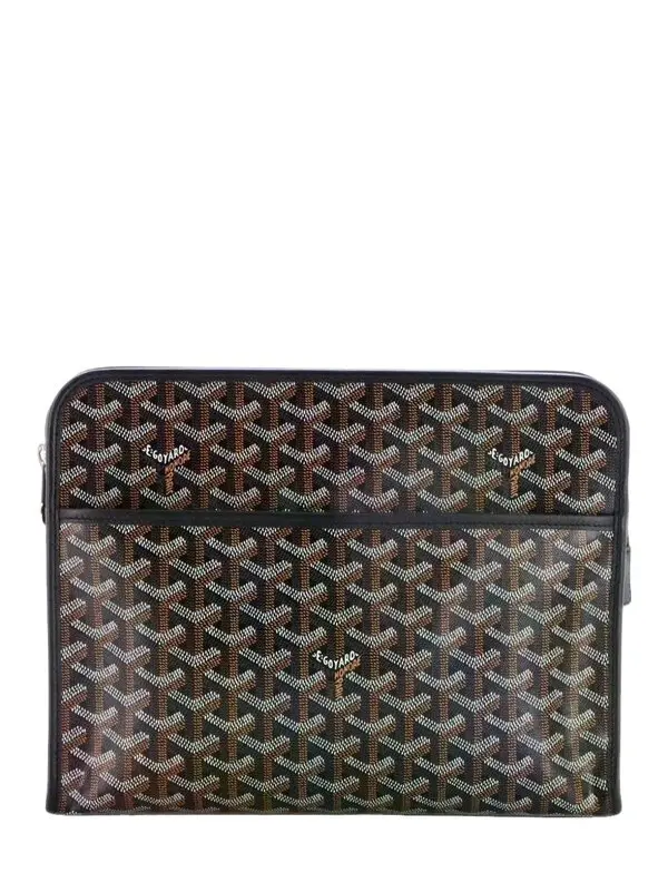 Goyard Jouvence Toiletry Coated Canvas Gm Pouch - Black