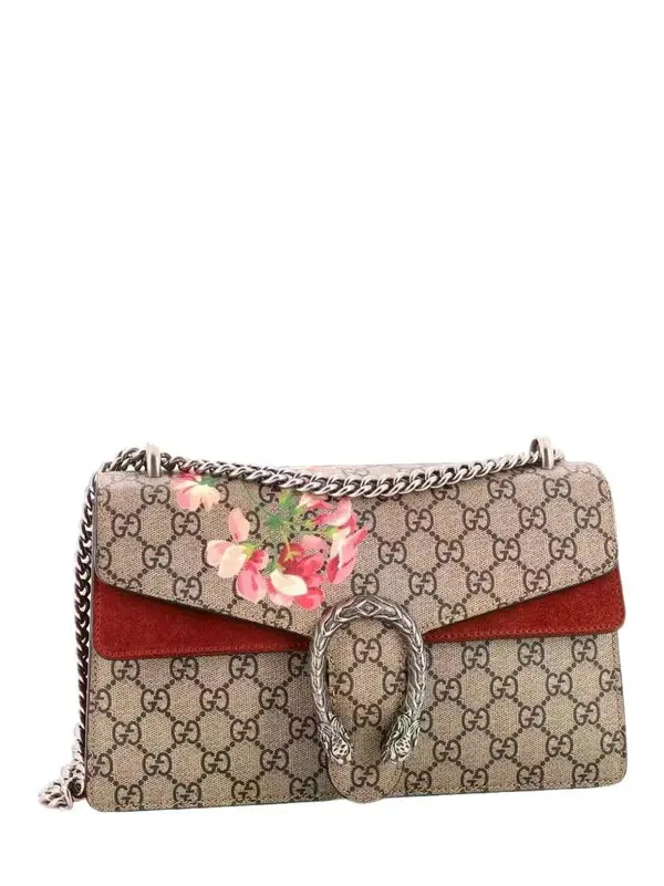 Gucci Dionysus Blooms Print Gg Coated Canvas Small Shoulder Bag - Brown