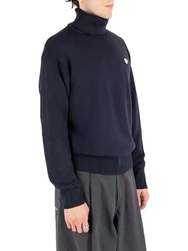 SOCIETE ANONYME Charles Roll-neck Wool Sweater - Blue