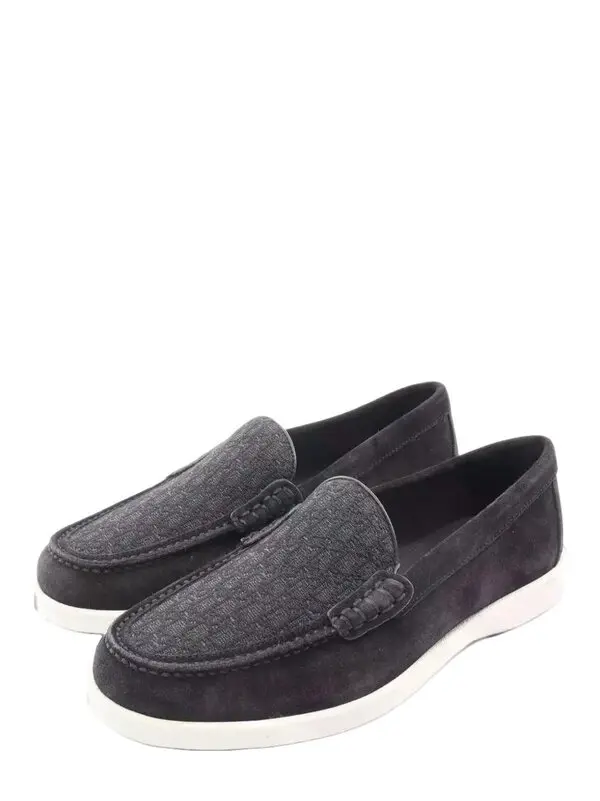 Dior Granville Oblique Jacquard Loafers - Black