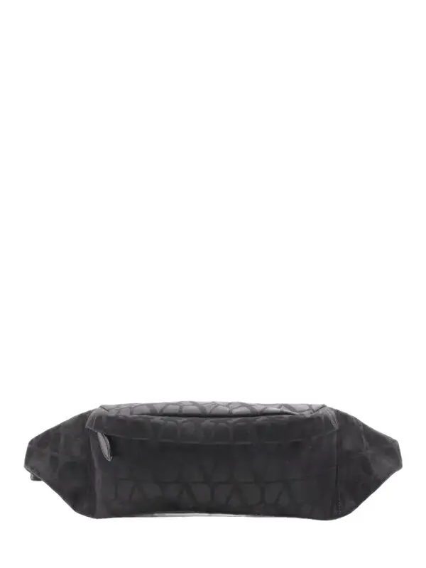 Valentino Garavani Toile Iconograph Belt Bag - Black