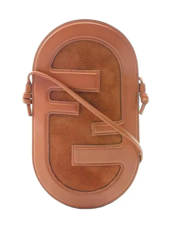 Fendi O'lock Leather Shoulder Bag - Brown