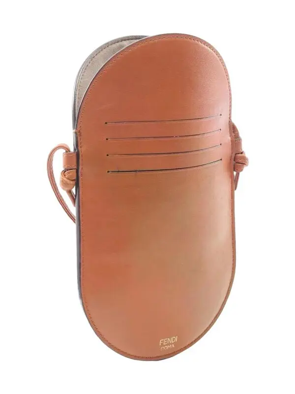 Fendi O'lock Leather Shoulder Bag - Brown
