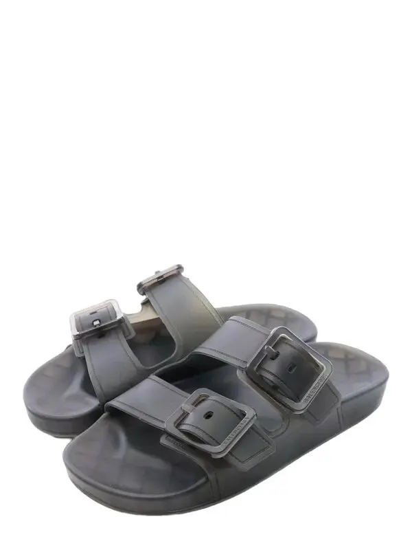 Balenciaga Mallorca Buckle-fastening Slide Sandals - Black