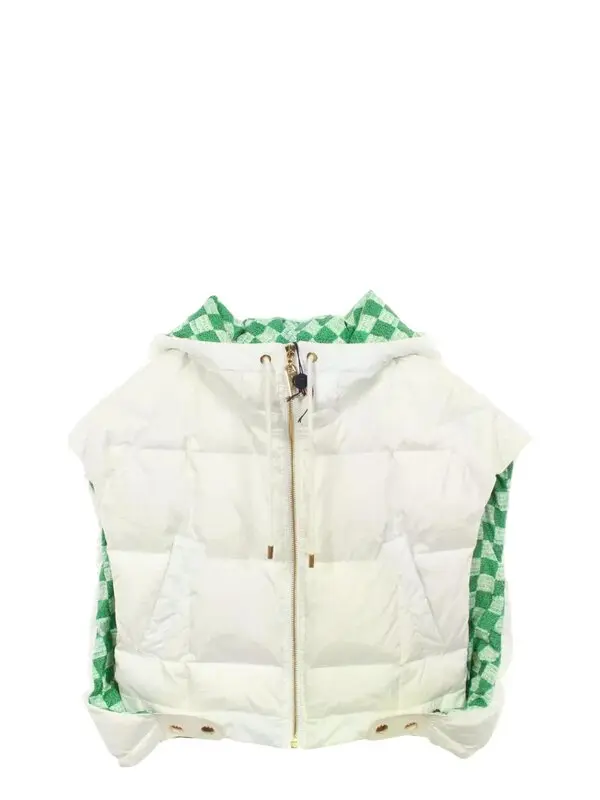 LOUIS VUITTON Quilted Hooded Gilet - White