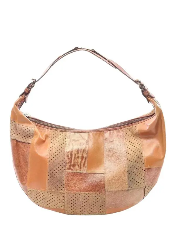 Dior 2000s Patchwork Leather Tote Bag - Brown