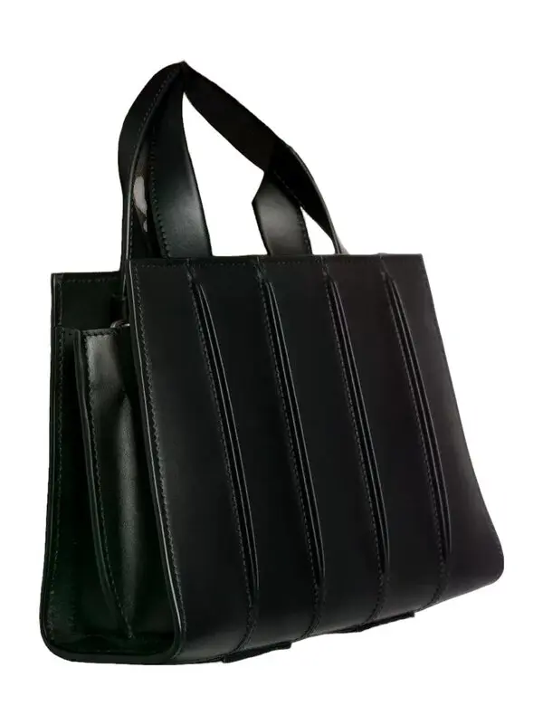 Max Mara Paneled Leather Tote Bag - Black