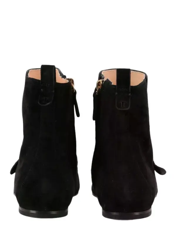 TOD'S Ankle Boots With Side Zip Fastening - Black