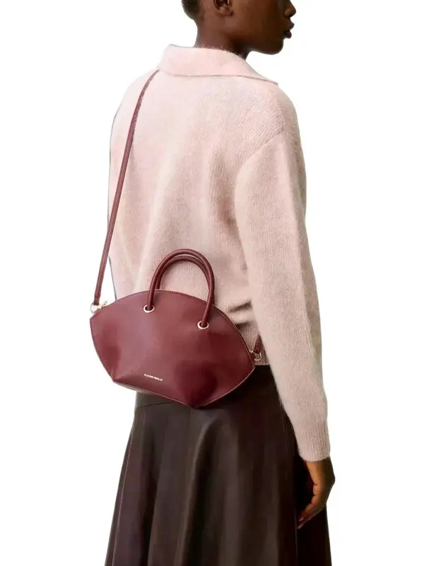 Claudie Pierlot Smooth Leather Bag With Hoop Handles - Red