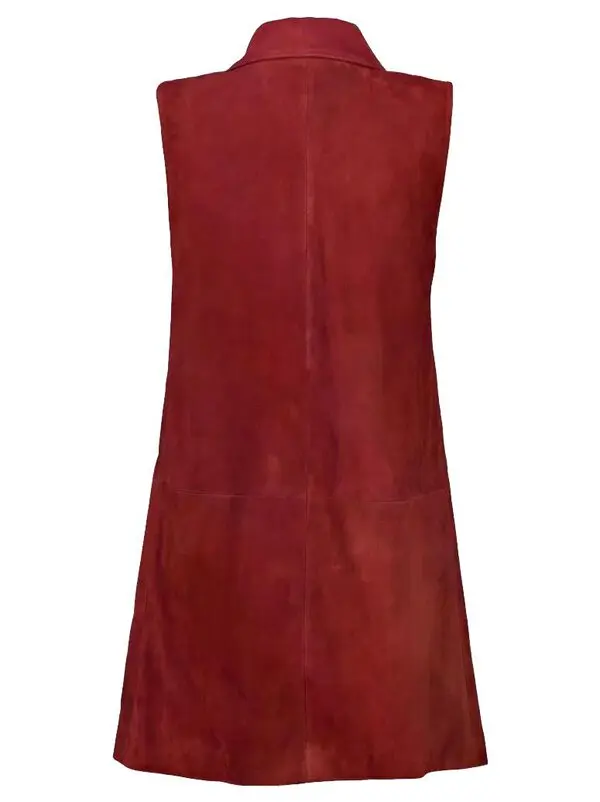 FRAME Suede Mini Dress - Red