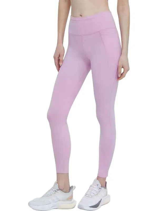 REEBOK Lux Logo-print Slip-pocket Leggings - Pink