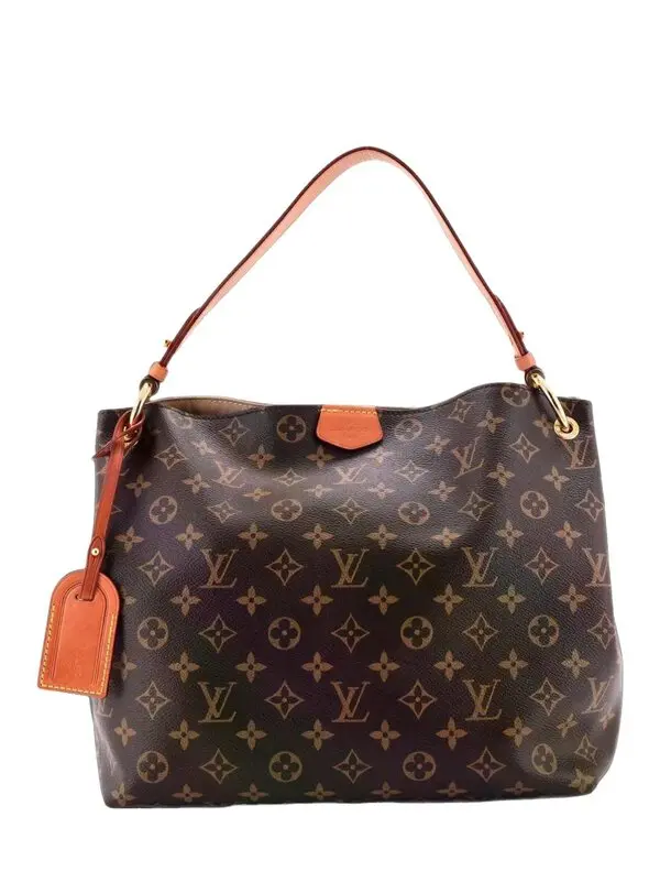 LOUIS VUITTON Graceful Mm Monogram Canvas Hobo Bag - Brown