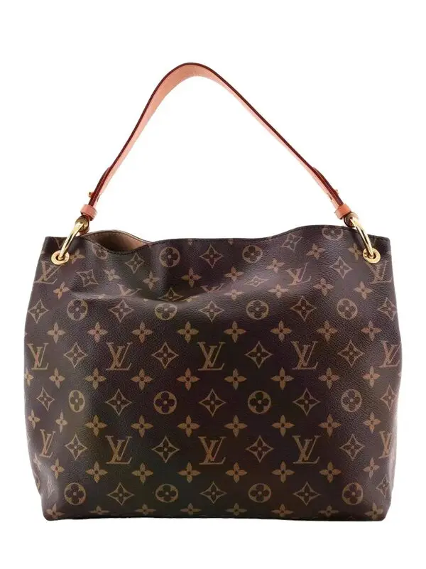 LOUIS VUITTON Graceful Mm Monogram Canvas Hobo Bag - Brown