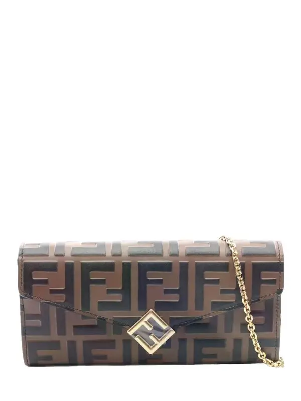 Fendi Ff Monogram Crossbody Bag - Brown