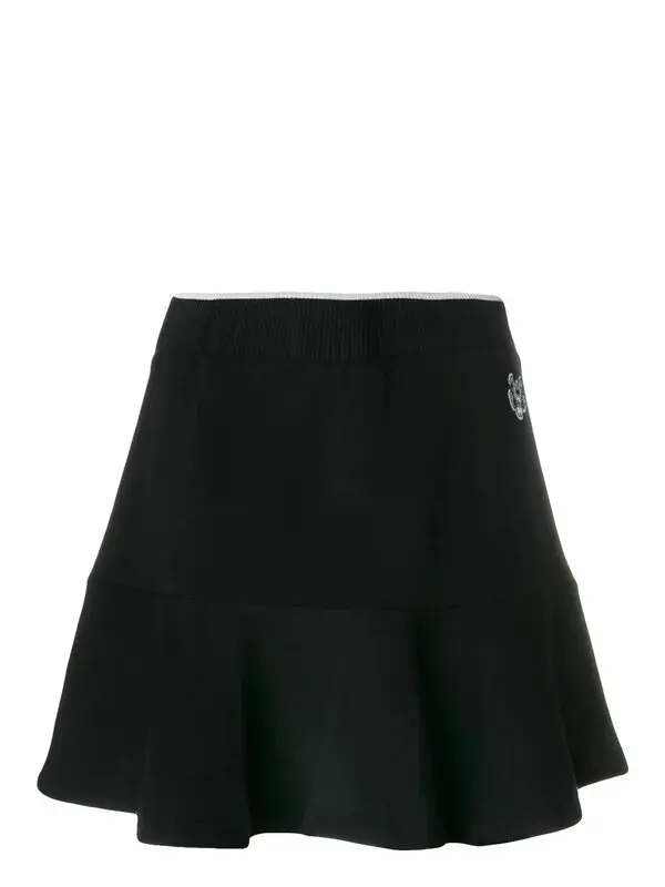 Kenzo Skater Skirt With Embroidered Tiger Logo - Black