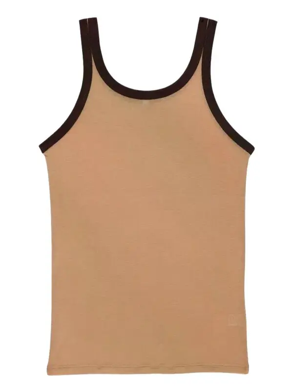 BASERANGE Contrast Trim Tank Top - Neutrals