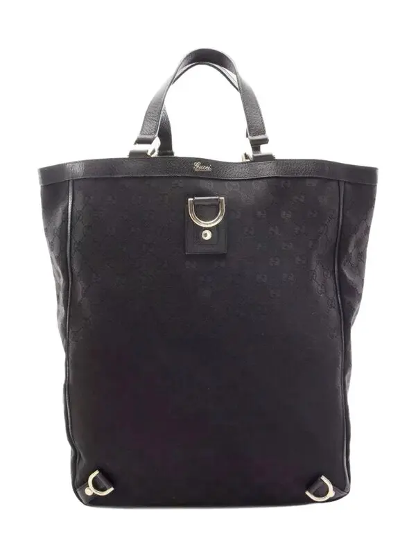 Gucci Gg Canvas Tote Bag - Black