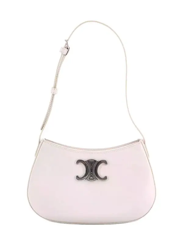 Celine Triomphe Tilly Shoulder Bag - White