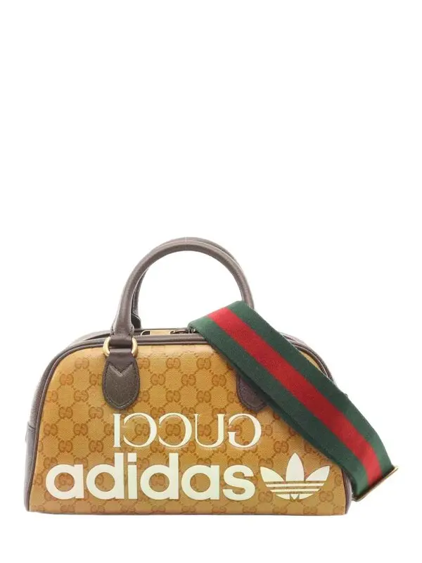 Gucci X Adidas Mini Gg Crystal East-west Bag - Brown