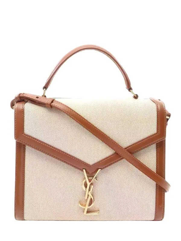 Saint Laurent Cassandra Crossbody Bag - Neutrals