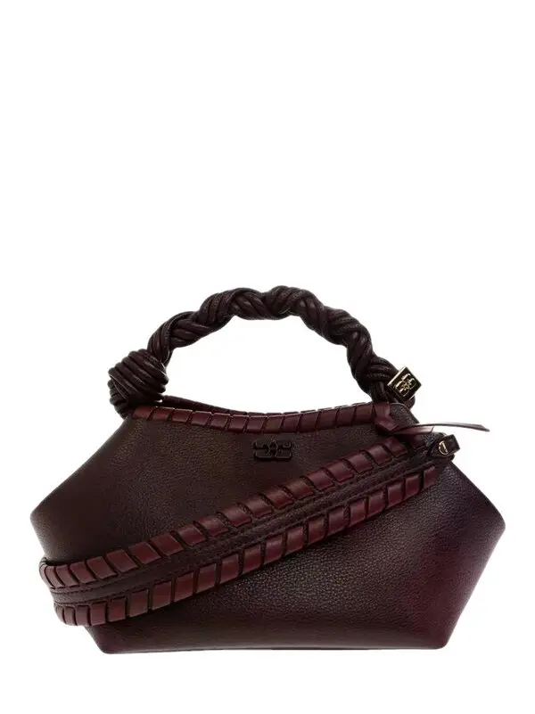 GANNI Braided Whipstitch-trim Tote Bag - Brown
