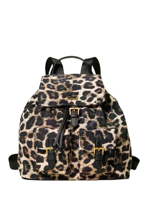 TWINSET Leopard-print Buckled Backpack - Neutrals