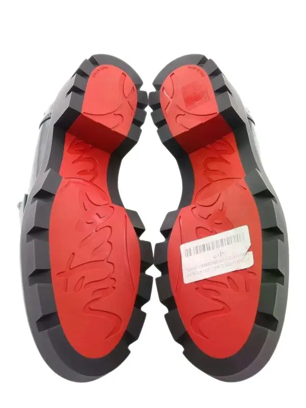 CHRISTIAN LOUBOUTIN 2010s Cl Moc Lug Loafers - Green
