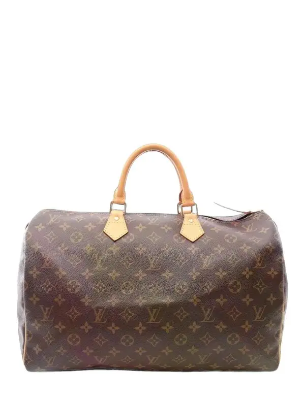 LOUIS VUITTON Speedy Monogram Handbag - Brown