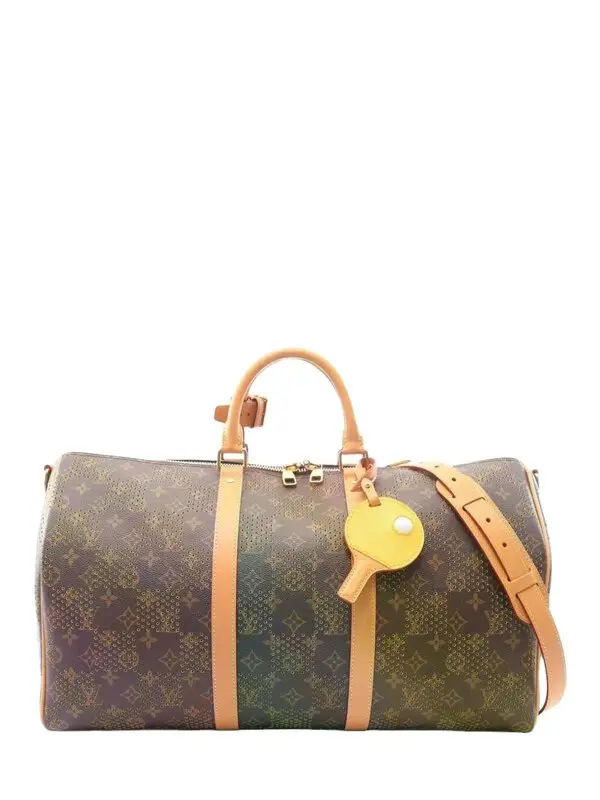 LOUIS VUITTON Keepall Bandoulière 50 Monogram Handbag - Brown
