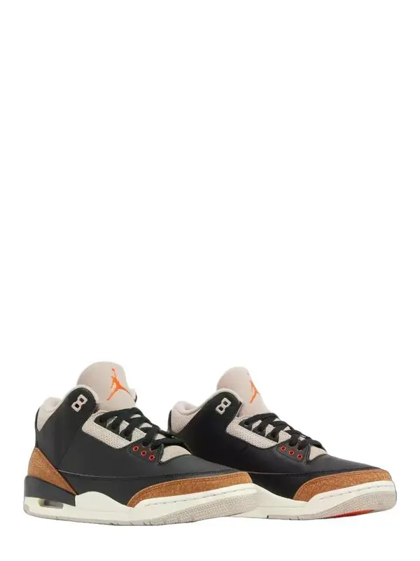 JORDAN Air 3 Retro Desert Elephant Sneakers - Black