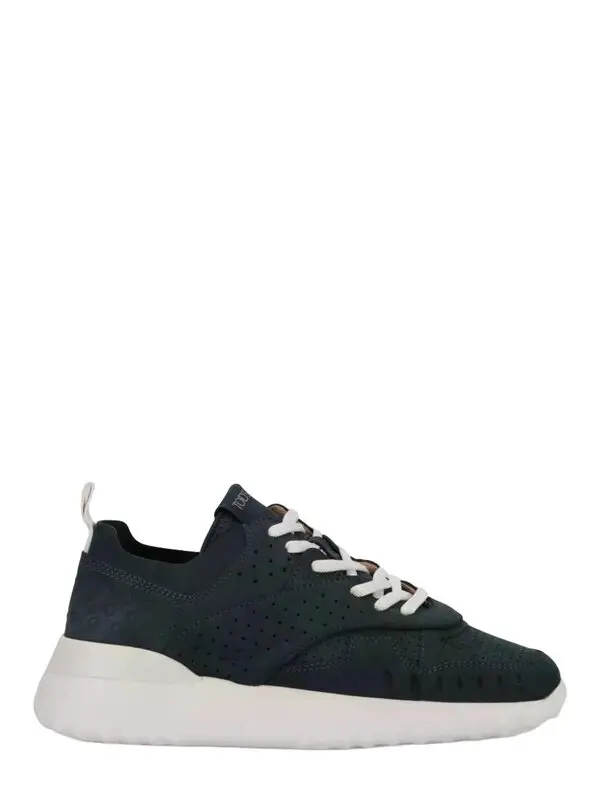 TOD'S Perforated Lace-up Sneakers - Blue