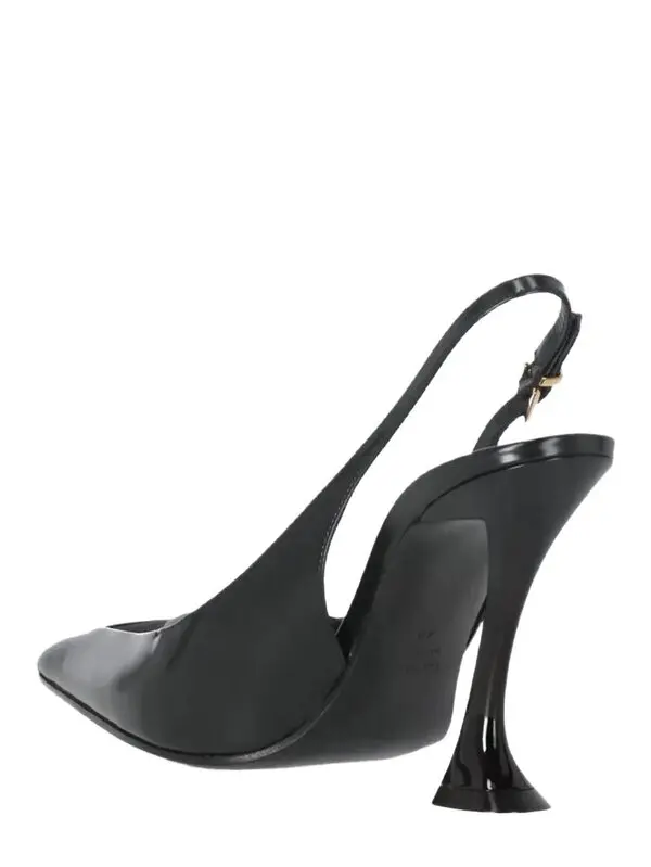 LANVIN Serenade Slingback In Leather - Black